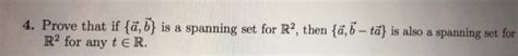 Solved 4 Prove That If A B Is A Spanning Set For R2 Chegg Com