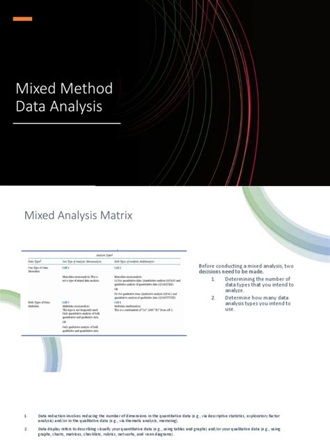 Mixed Method Data Analysis Pdf Data Analysis Quantitative Research