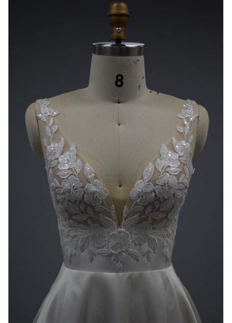Chiffon Wedding Dress With Bridal Corset