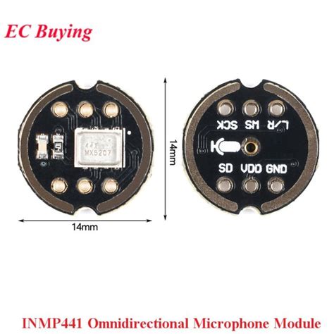 Inmp441 Omnidirectional Microphone Module I2s Interface Mems For Esp32 Mini High Precision Low