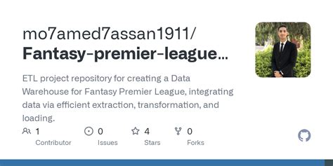 Github Mo7amed7assan1911fantasy Premier League Dwh Etl Project