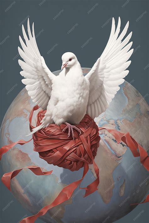 Premium Photo Evocative Poster Featuring The Globe Wrapped In