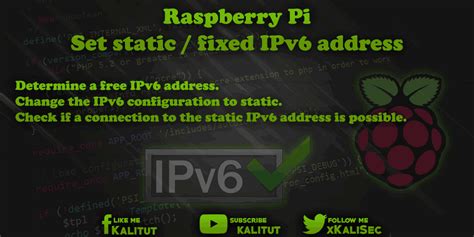 Set Raspberry Pi Static Ipv6 Address Kalitut