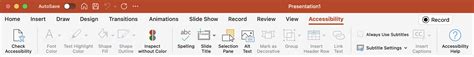 powerpoint check accessibility tool digital accessibility on demand