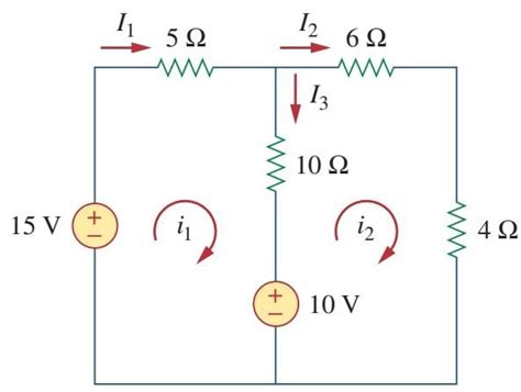 Solved Using Mesh Analysis Find The Following Currents I Chegg
