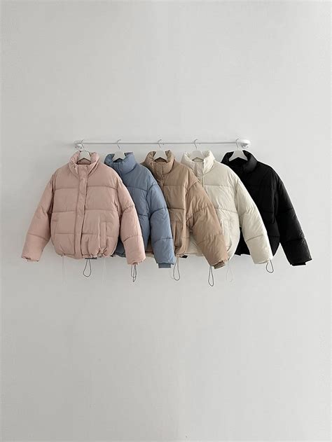 주니어 쎄미크롭 숏패딩 중학생 노멀스트링 패딩점퍼 초등고학년 겨울옷