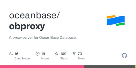 Github Oceanbaseobproxy A Proxy Server For Oceanbase Database