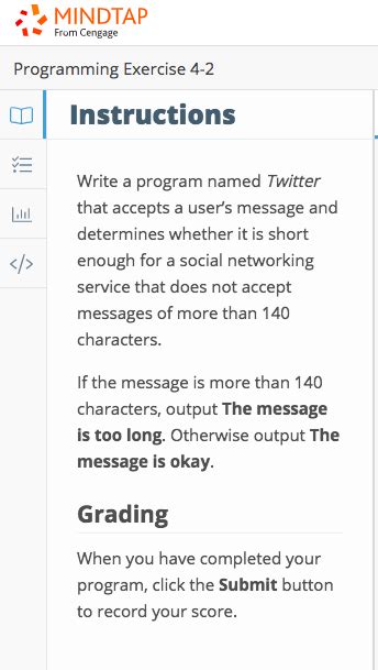 solved mindtap from cengage programming exercise 4 2 inst