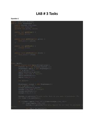 OOP Course Paper CS Object Oriented Programming Monday June Course Instructor Dr
