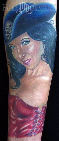Pirate Pin Up Tattoo By Mike DeVries TattooNOW Pirate Pin Up Tattoo By Mike DeVries TattooNOW