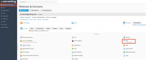 Plesk PHP Ayarları Serverting Premium Hosting
