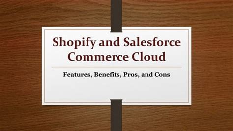 Salesforce B2b Commerce Cloud Vs B2c Commerce Cloud Pptx