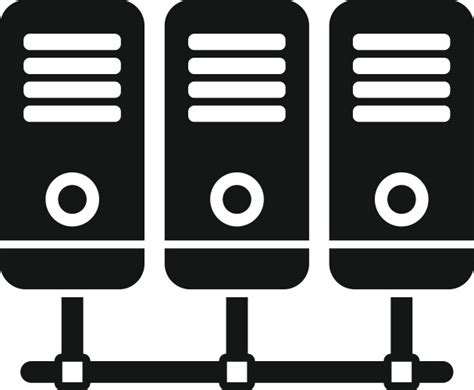 Server Farm Icon Vector Images Over