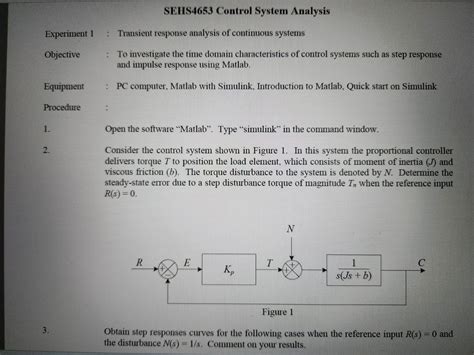 Sehs4653 Control System Analysis Experiment 1