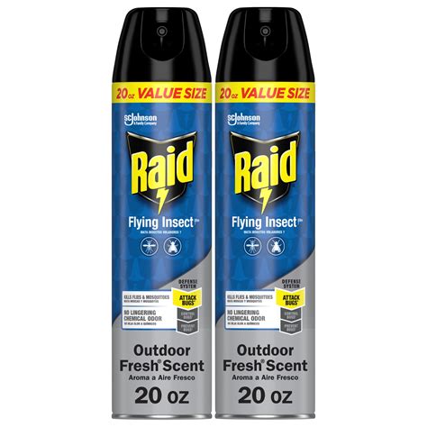 Raid Flying Insect Killer Flies Mosquito Bug Spray Outdoor Fresh Oz Walmart