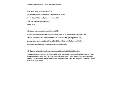 EBP Case Study NUR204 Studocu