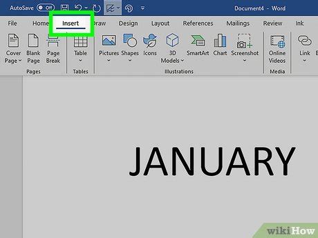 How To Make A Calendar In Word With Pictures WikiHow