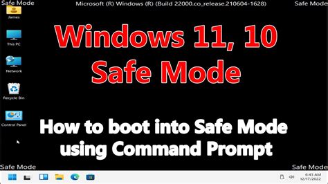 How To Boot Windows Windows Or Windows In Safe Mode Using The Command Prompt YouTube