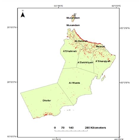 Topography Of Oman Download Scientific Diagram