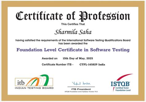 Happy To Share That I Have Completed Istqb® International Software