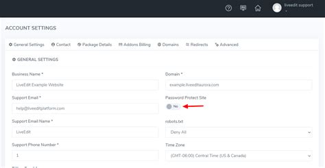 Liveedit Help Portal