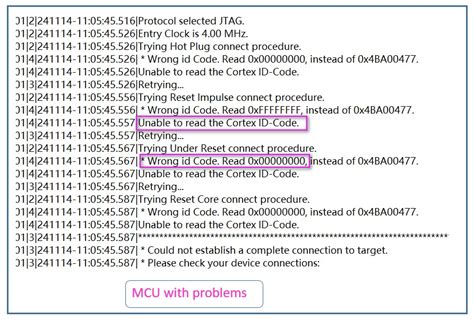Case Stm32 St Link Utility Cannot Connect Target Stmicroelectronics Community