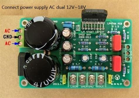 Lm1876 Amplifier Hifi Stereo Amp Assembled Board 8ohm Output Impedance Free Shipping Thanksbuyer