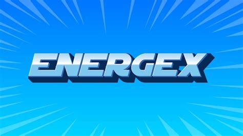 Premium Photo Energex 3d Blue Text