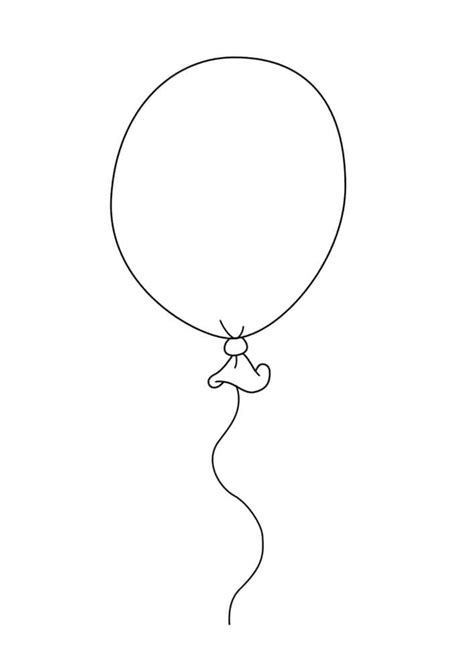 Balloon Coloring Page