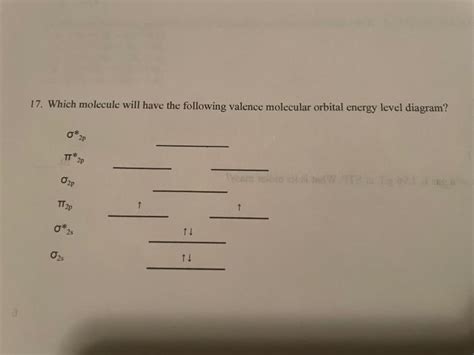 Solved Which Molecule Will Have The Following Valence Chegg