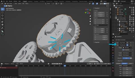 Help: Transform Constraint to make object rotate twice as slow as ...