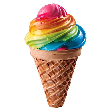 Download Rainbow Ice Cream Cone Png 62