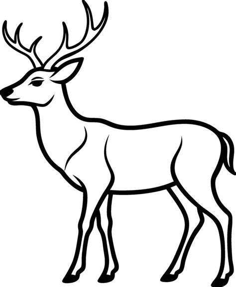 Deer Print Outline