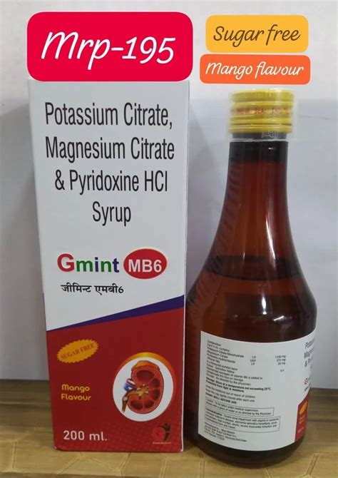 Potassium Citrate Magnesium Citrate Syrup At ₹ 195bottle Budhanpur