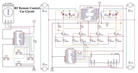 Diy 433mhz Rf Remote Control Car Circuit Diagram And Working
