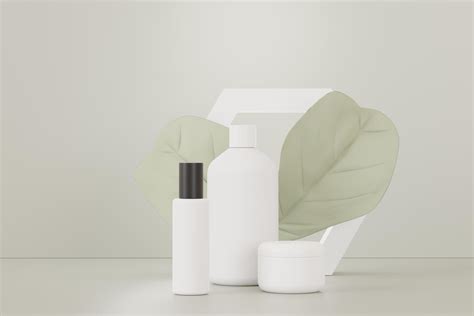 3d Render Of Blank Cosmetics Skincare Product Or Packaging For Mock Up