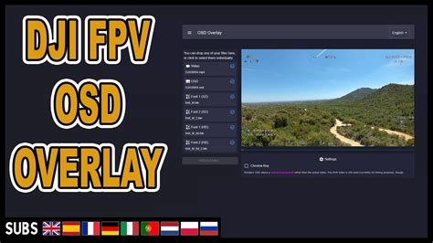 Come Inserire L OSD Nel DVR DJI OSD OVERLAY YouTube