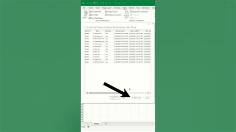 Bulk Combine Excel Files With Powerquery Shorts Youtube