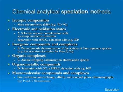 Ppt Difference Between Total Analysis Fractionation And Speciation Powerpoint Presentation