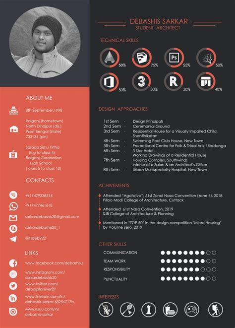 How To Build Architecture CV Illustrarch In 2024 Resume Design Graphic Design Cv