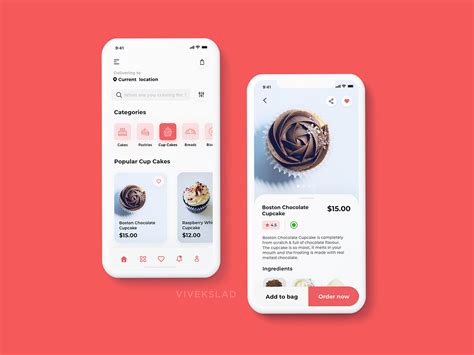 Cake App UI Design Behance