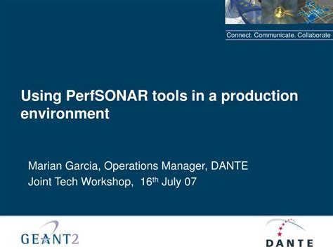 Ppt Using Perfsonar Tools In A Production Environment Powerpoint Presentation Id3349340