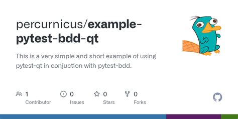 Github Percurnicusexample Pytest Bdd Qt This Is A Very Simple And Short Example Of Using