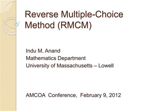 reverse multiple choice method presentation 6 feb12 pptx