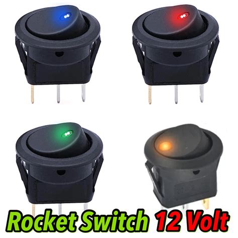 Jual Saklar Lampu Mobil Switch Lampu Mobil On Off 12 Volt Rocket Switch Shopee Indonesia