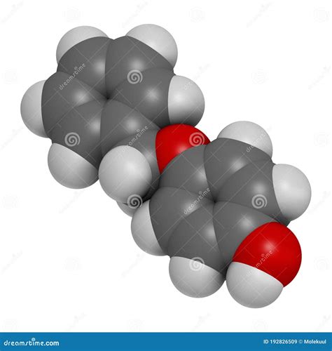Monobenzone Drug Molecule 3d Rendering Royalty Free Stock Image