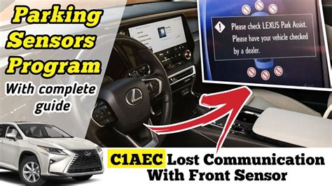 c1aec front sensor communication circuit lexus rx 350 parking sensor