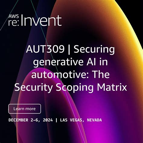 Awsreinvent Generativeai Aws For Automotive