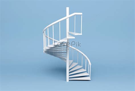 나선형 계단 3d 그림 창백한 밤나무 배경에 최소한의 렌더링 사진 무료 다운로드 Lovepik