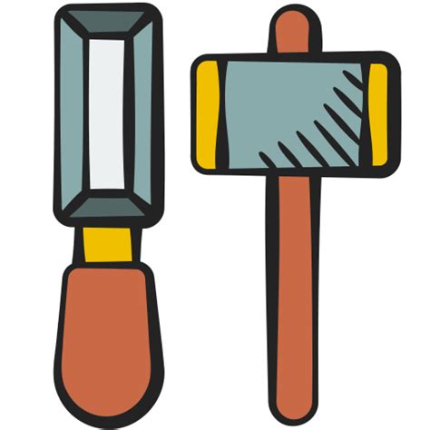 Chisel Generic Color Hand Drawn Icon